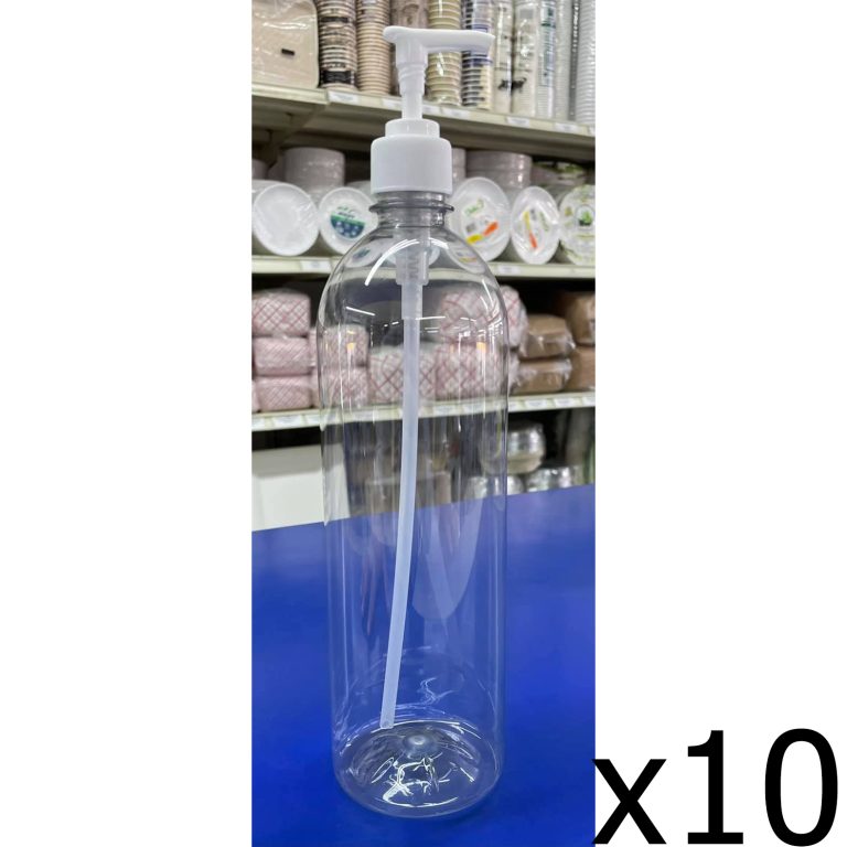 BOTELLA DOSIFICADORA TRANSPARENTE 960 ML (10 PZAS) – Comercial Heredia